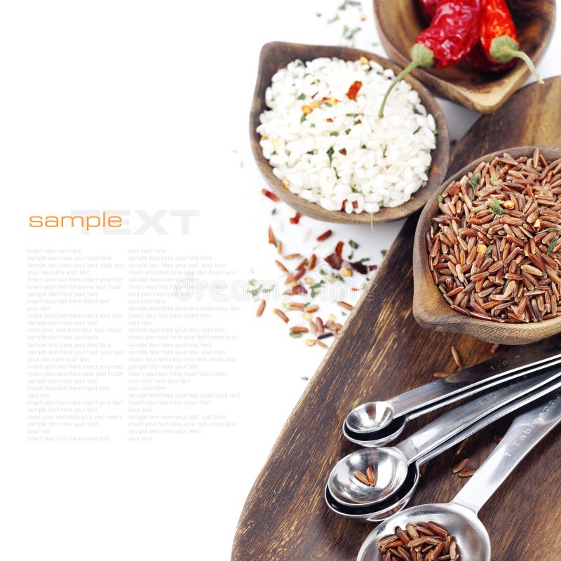 Variety of rice stock image. Image of japanese, cuisine - 17845707