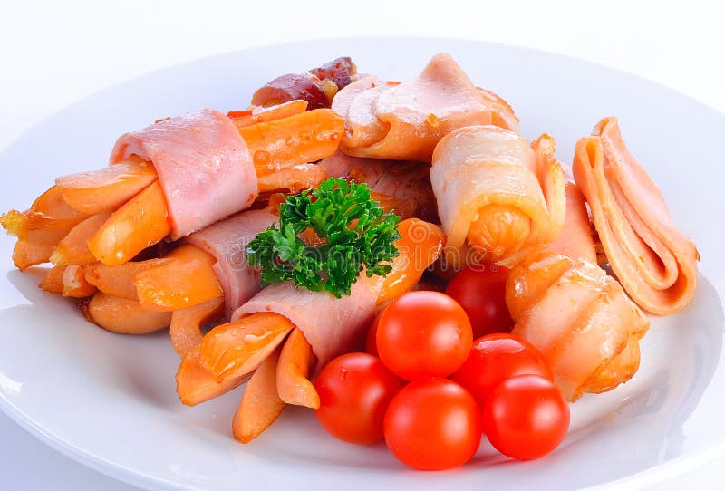 Variety Sausage for Appetizer Stock Image - Image of spicy, pepper ...