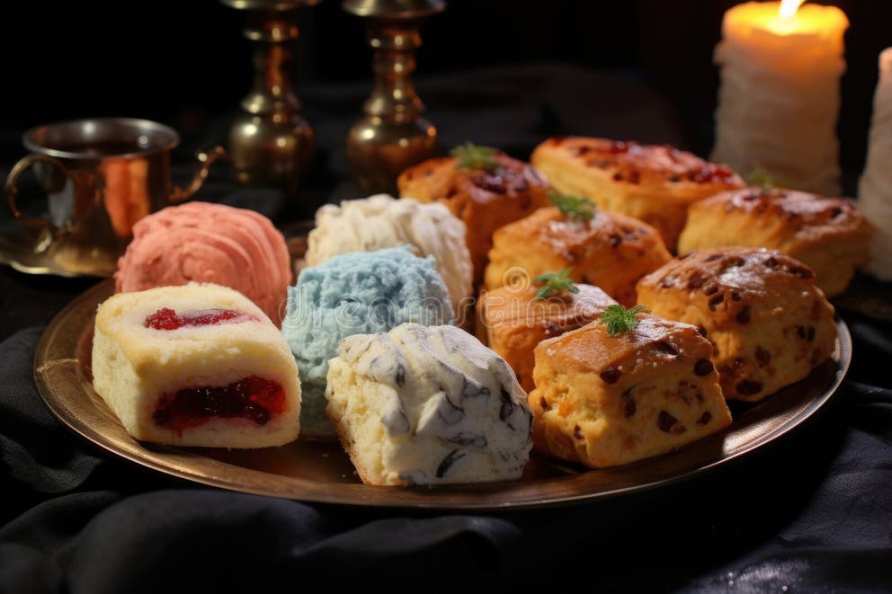 Variety of Scones with Different Flavors and Textures Stock ...