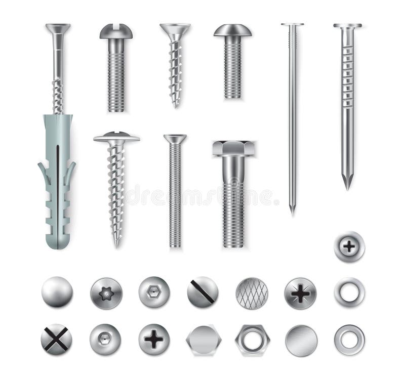 Variety of silver set stock vector. Illustration of graphic - 175190571