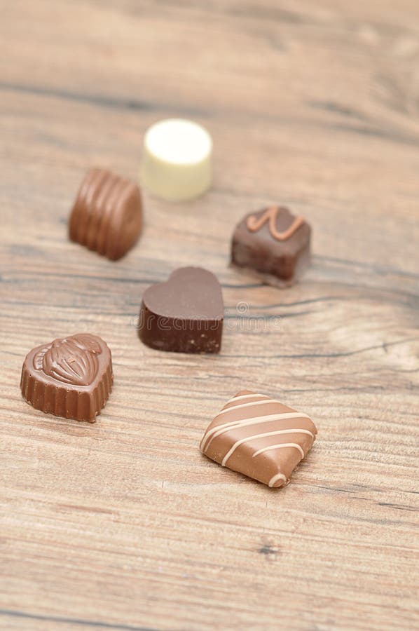 A Variety of Small Chocolates Stock Image - Image of chocolates, milk ...