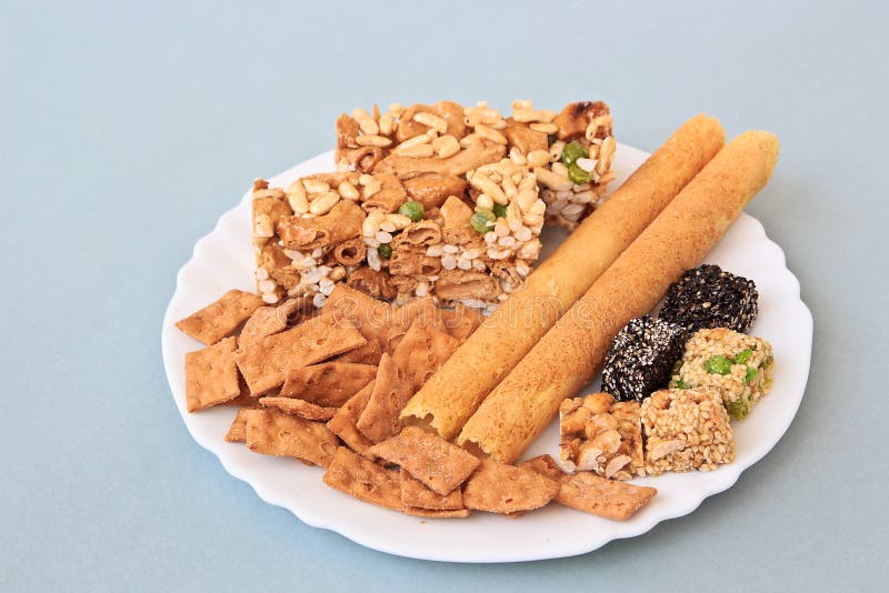 A variety of snacks stock photo. Image of food, sweet - 24423482