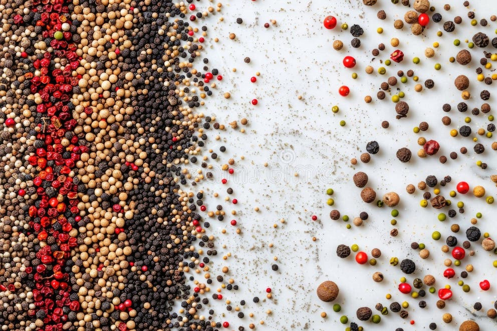 A Variety of Spices on Display in a Table Top Container Stock Image ...
