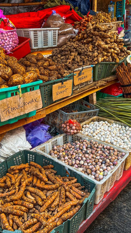 A Variety of Spices from Indonesia Stock Image - Image of marketplace ...