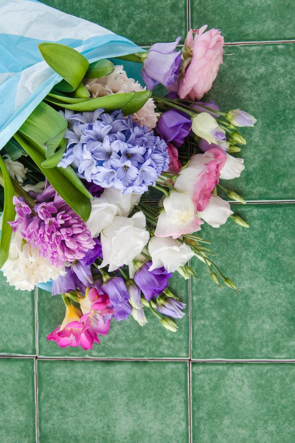 Variety of spring flowers stock image. Image of focus - 88996921