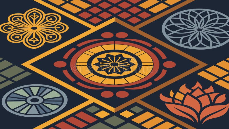 A Variety of Stamping Patterns Being Used Simultaneously Creating a ...