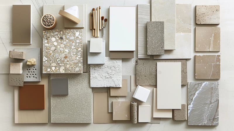 A Variety of Stone and Tile Samples Stock Illustration - Illustration ...
