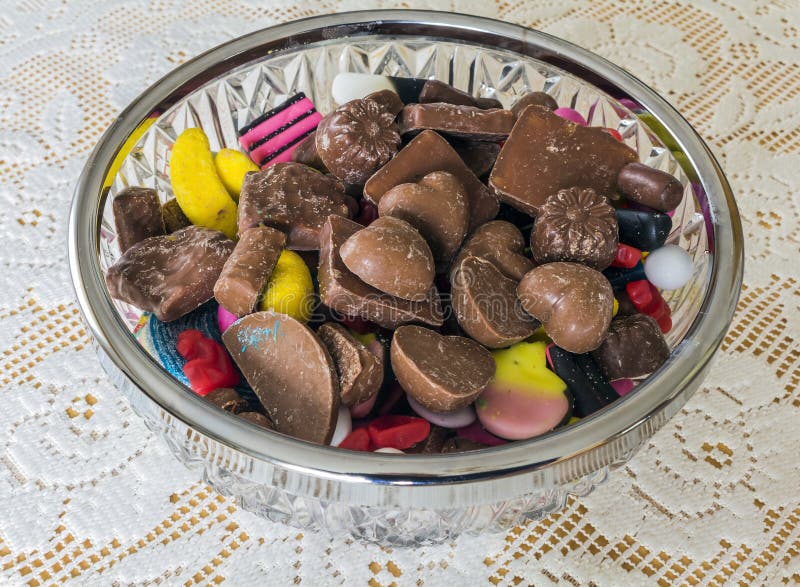 A variety of sweets stock image. Image of assorted, centre - 79134273
