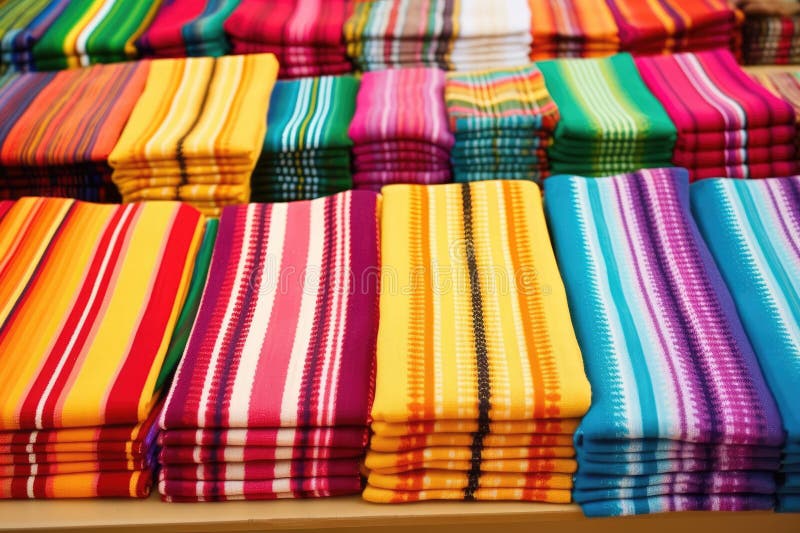 Variety Table Runners Bright Mexican Patterns Stock Photos - Free ...