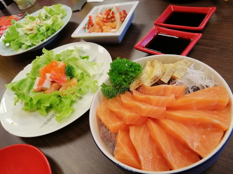 Variety Texture are Japanese Food Stock Photo - Image of lunch, produce ...