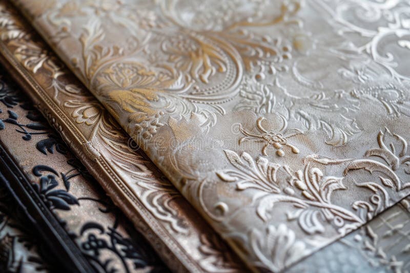 Variety of Textured Wallpapers Stock Illustration - Illustration of ...