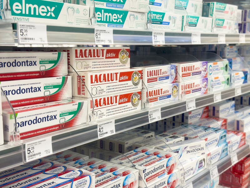 Variety Toothpaste Brands Store Shelf Display Stock Photos - Free ...