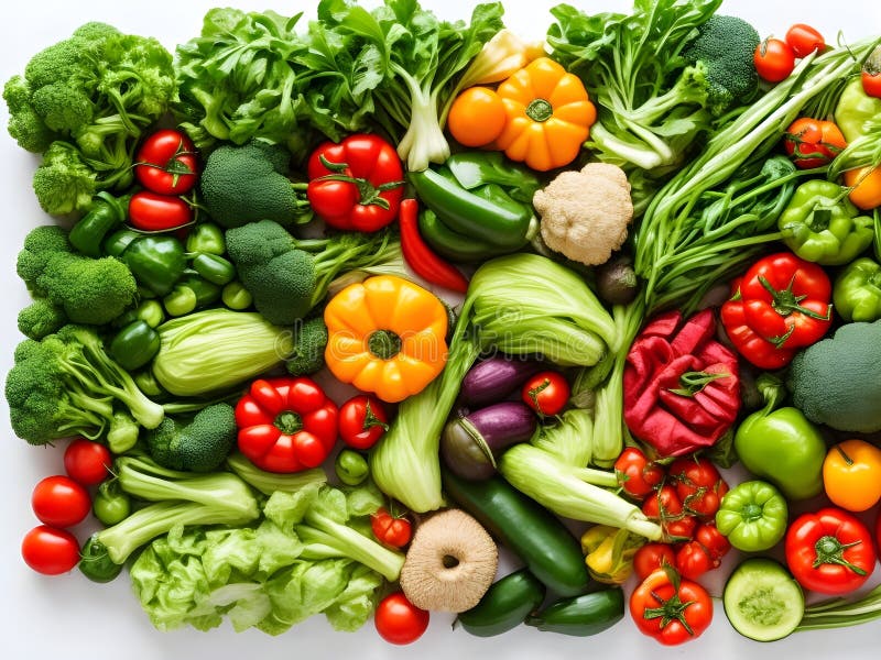 Variety Vegetables Green Colourfllls Very Colorful 6? Stock ...