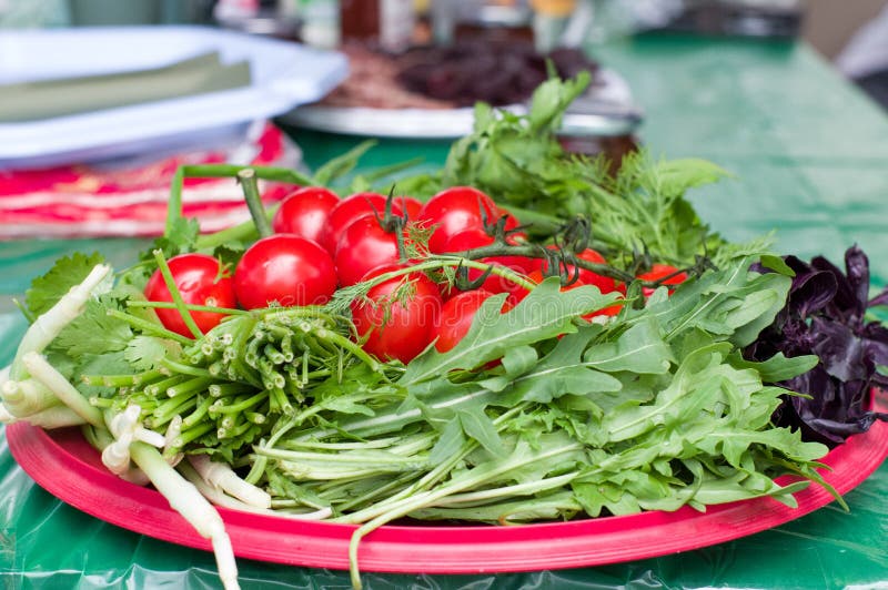 A Variety of Vegetables on the Table. Fresh Vegetables on the Table ...