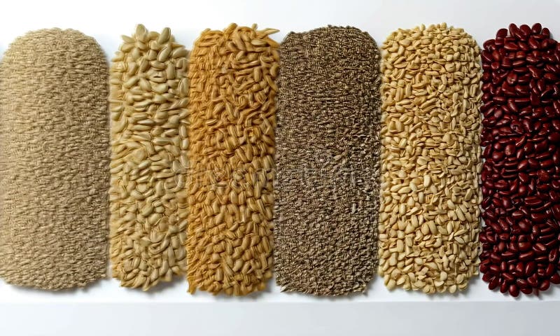 A Variety of Grains and Beans Served in Dishes, Generative AI Stock ...