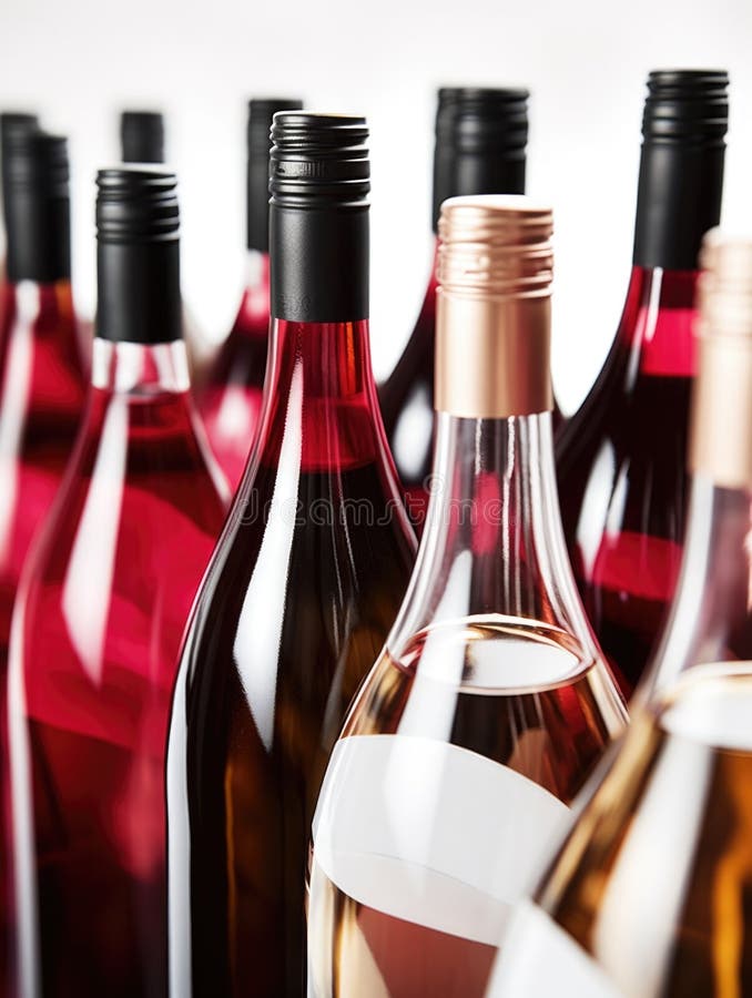 Variety of Wine Bottles stock image. Image of sommelier - 366086585