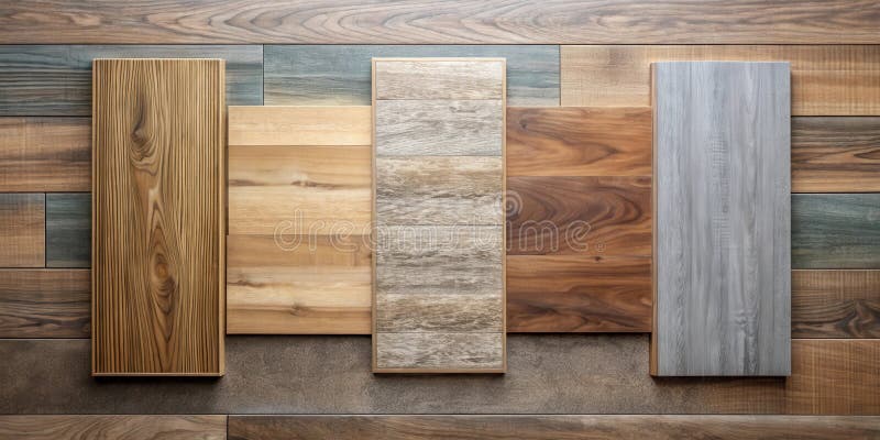 Variety of Wood Grain Samples for Interior Design Projects. Generative ...