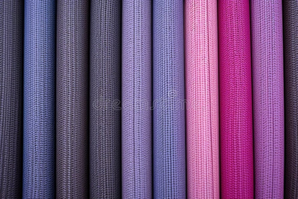 Variety of Yoga Mat Textures in a Single Frame Stock Image - Image of ...