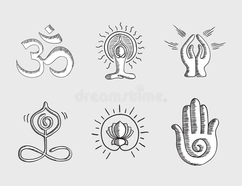 Variety of Zen Elemets Symbols Stock Vector - Illustration of human ...