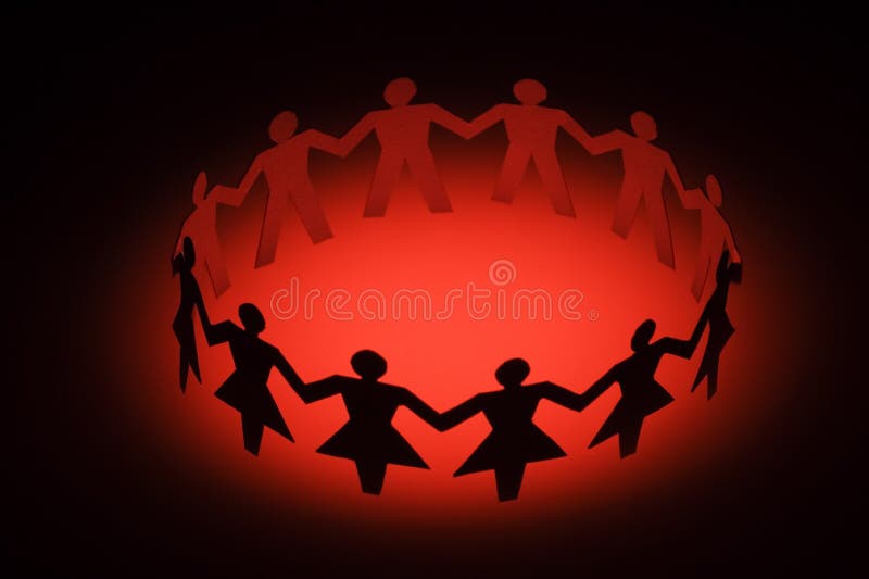 Variieren Sie Papierkettenleute Stockbild - Bild von begrifflich, mann ...