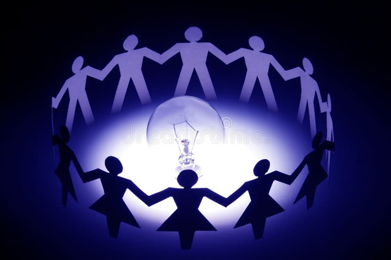 Variieren Sie Papierkettenleute Stockbild - Bild von begrifflich, mann ...