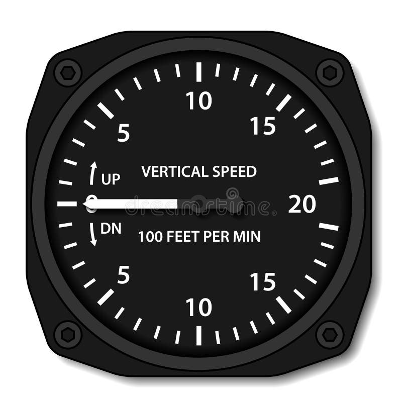 Variometro Del Variometro Di Aviazione Illustrazione Vettoriale ...