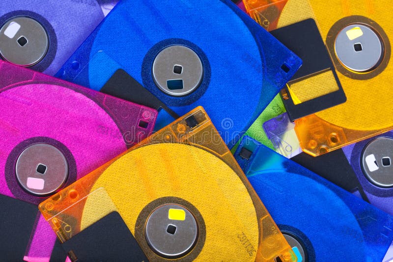Varios disquetes imagen de archivo. Imagen de ordenador - 12736133