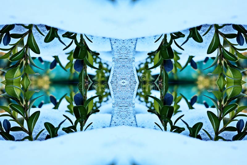 Various Abstract Patterns and Drawings Appearing on the Round Freezing ...