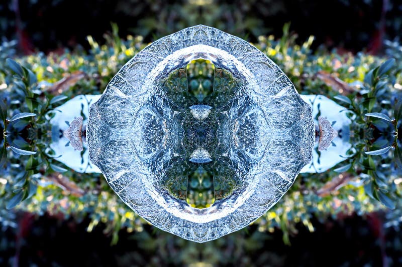 Various Abstract Patterns and Drawings Appearing on the Round Freezing ...