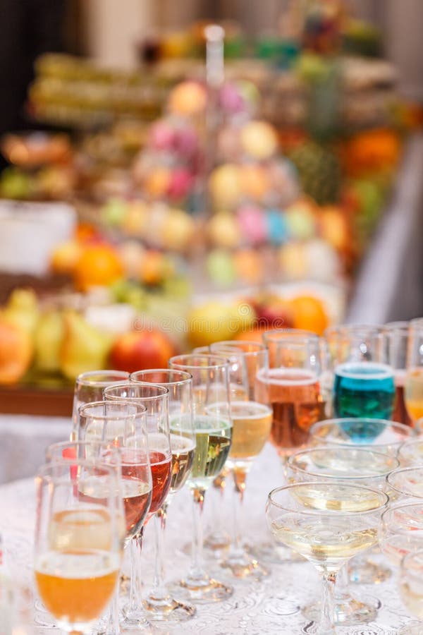 Various Alcoholic Freshness Cocktails Stock Image - Image of brown ...