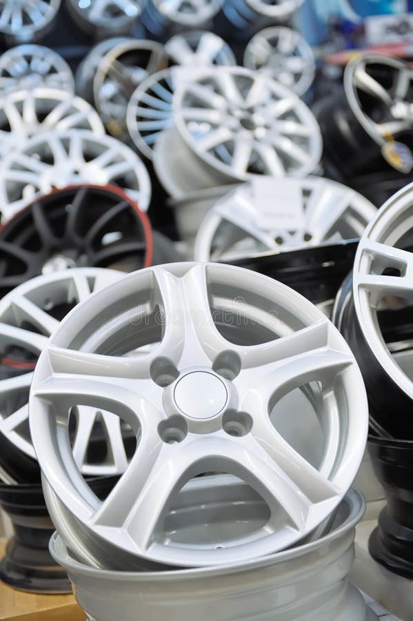 Various alloy wheels stock photo. Image of industry, disc - 25262894