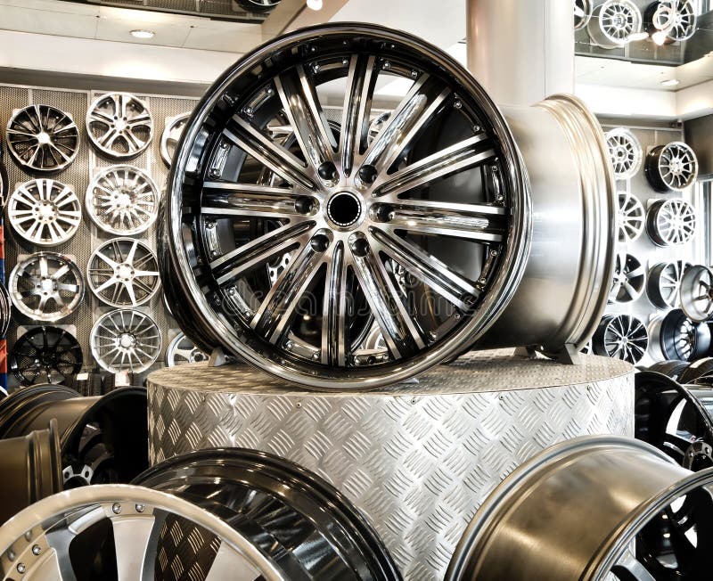 Various alloy wheels stock image. Image of aluminium - 55764085