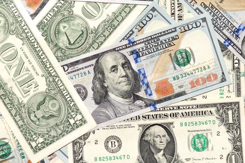 Various American Dollar Bills Stock Image - Image of banking, salary ...