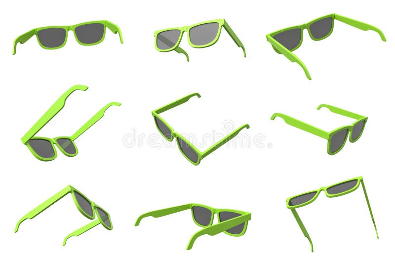 Sunglasses Different Views Stock Illustrations – 12 Sunglasses ...