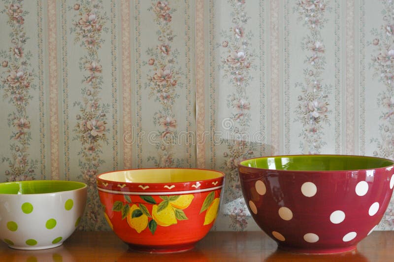 Various Antique Bowl Collection Stock Image - Image of ceramic, orange ...