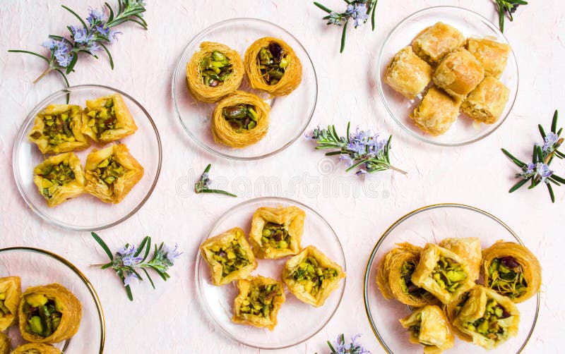 Red Piece of Arabian Sweet Candy Domeya Stuffed with Hazelnuts ...