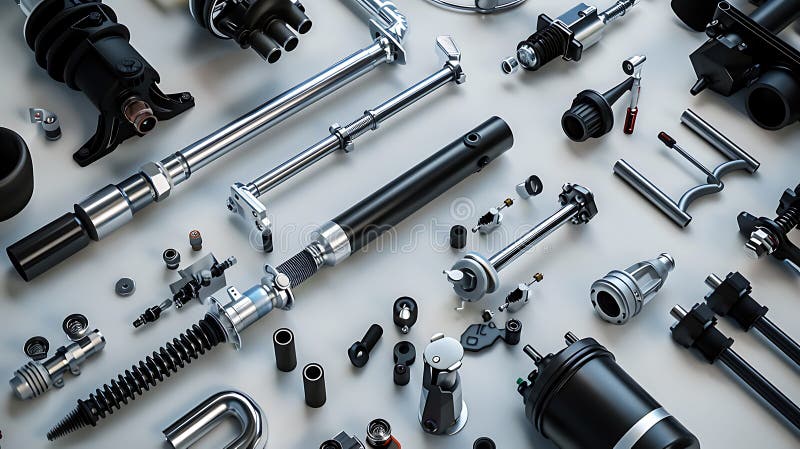 Various Auto Parts, Metal Pieces, and Machine Components are on the ...