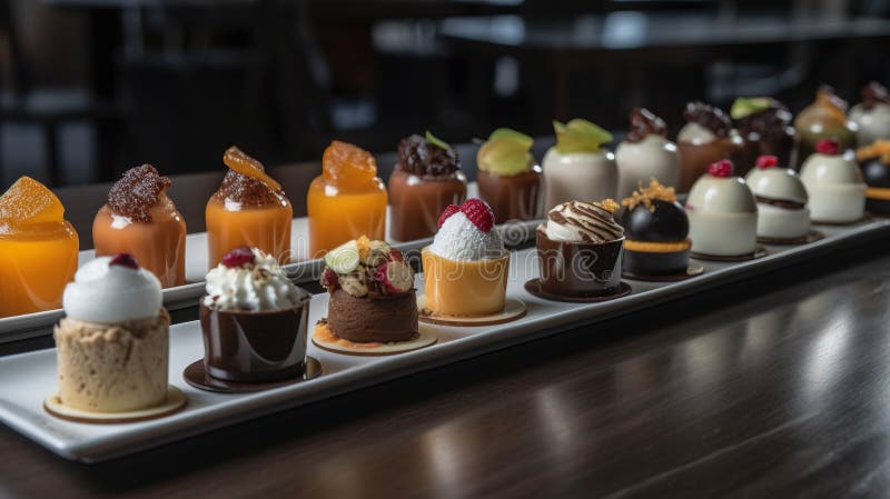 Various Bakery Cakes with Fruit and Chocolate, Cream, Restaurant ...