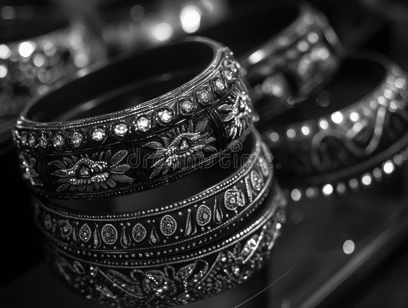 Various Bangle Collection stock image. Image of white - 380154785