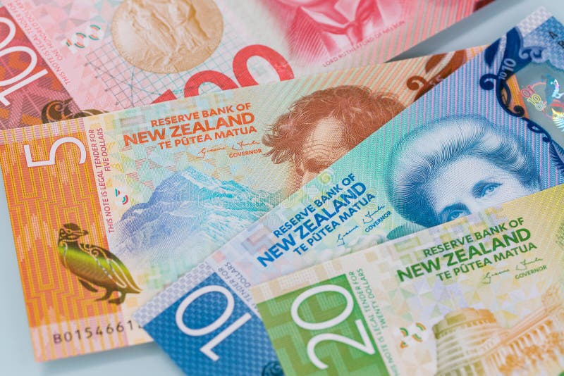 Various Banknotes of New Zealand, Paper Dollars Stock Photo - Image of ...