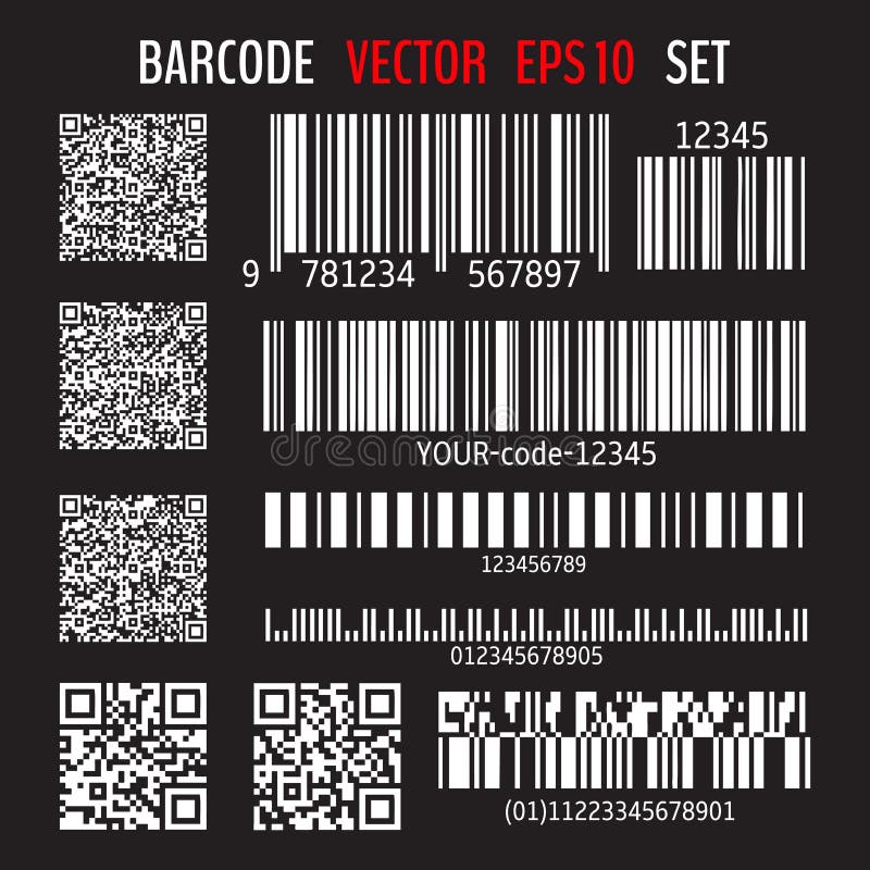 Various bar codes stock vector. Illustration of element - 157267029