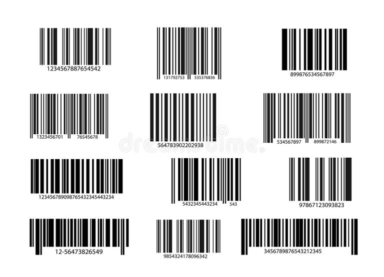 Various Barcode Designs Collection. Vector Illustration Stock Vector ...