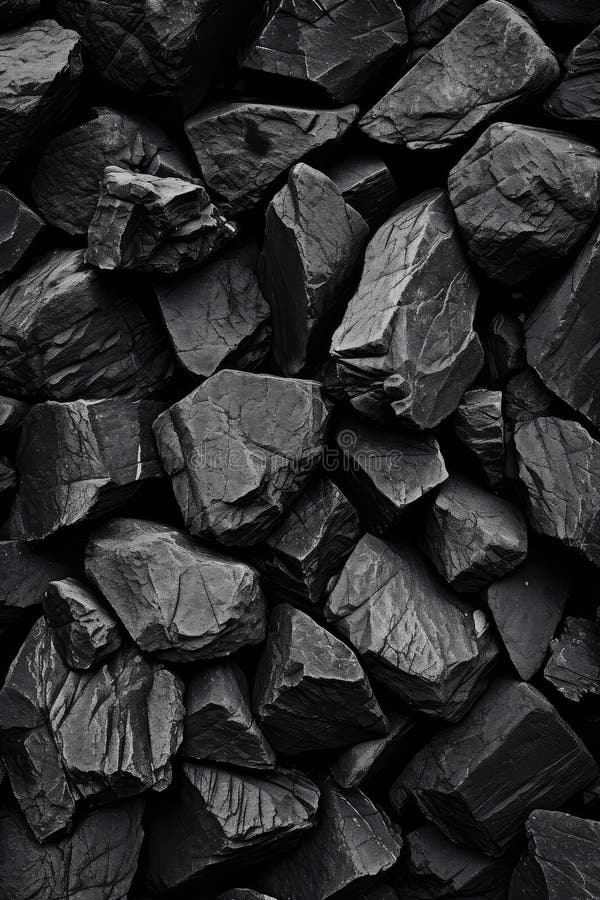 Stack of Black Rocks stock illustration. Illustration of compact ...