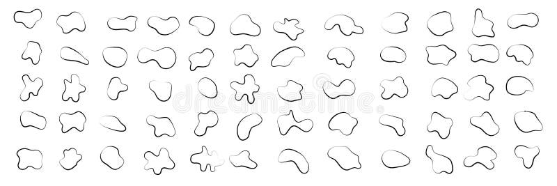 Various blotch stock vector. Illustration of liquid - 215118715