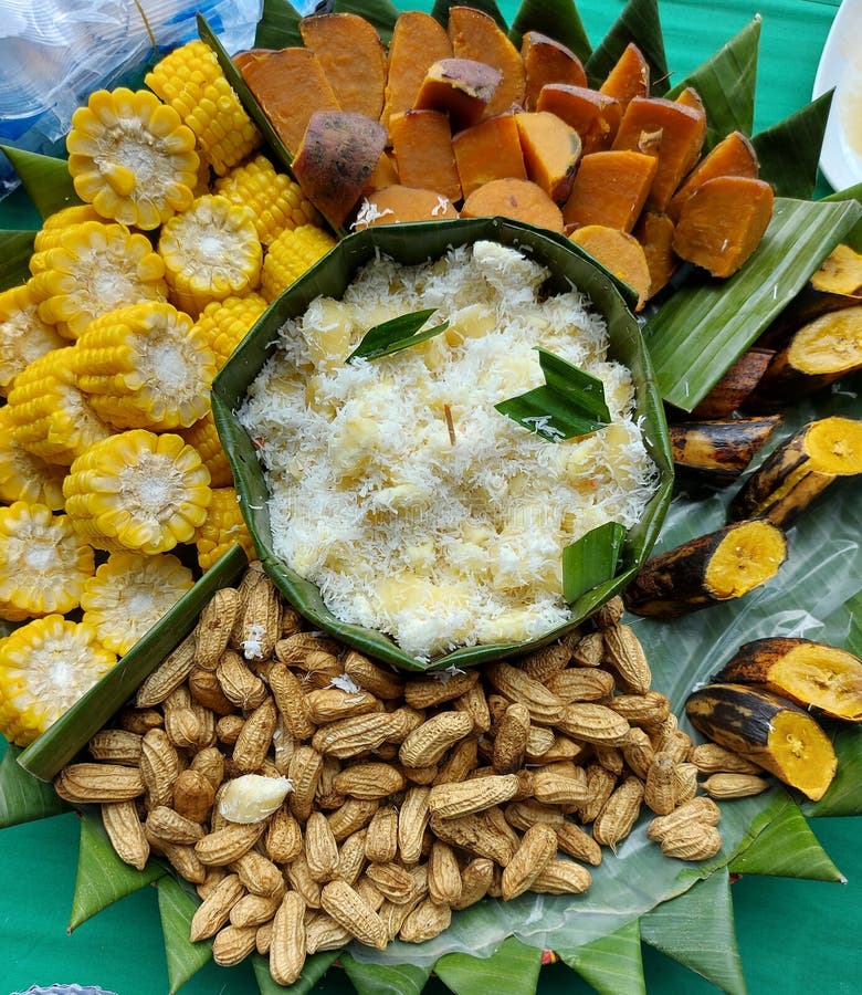 Various Boiled Foods are Good To Eat As Desert Stock Photo - Image of ...