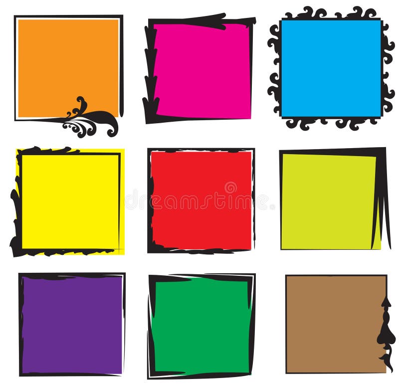 Various Border Frames stock illustration. Illustration of logo - 39792035
