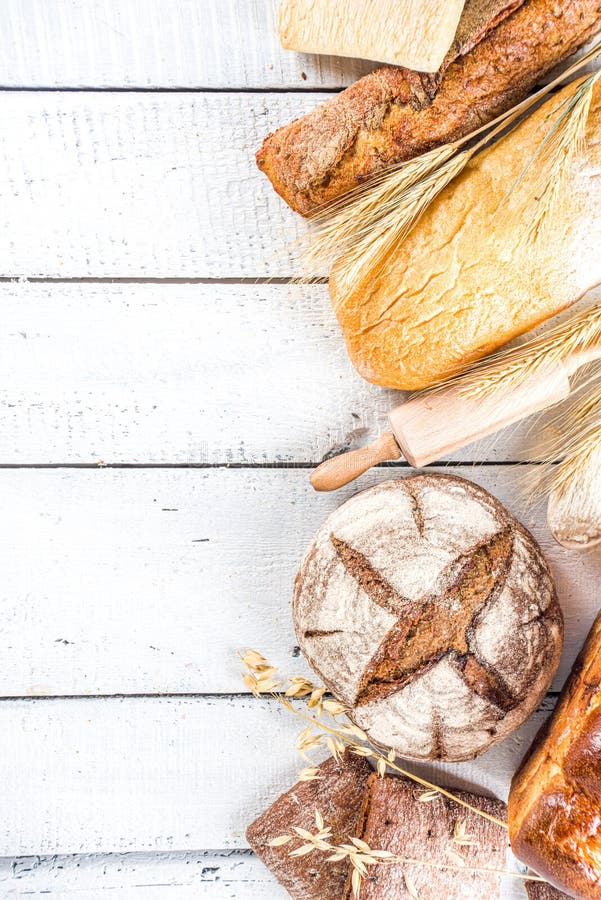 Various bread set stock photo. Image of homemade, agriculture - 192183116