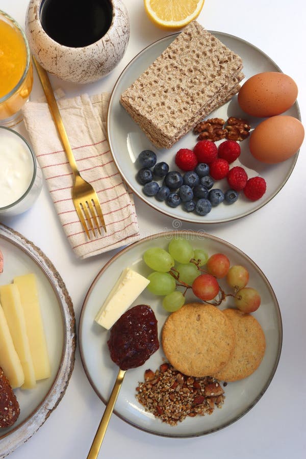 Various Breakfast Food stock photo. Image of hotel, delicious - 341597098