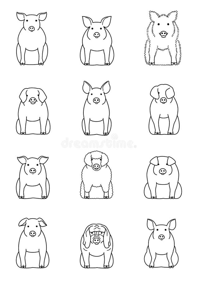 Various Cat Breeds Silhouette Bundle Stock Image - Illustration of ...
