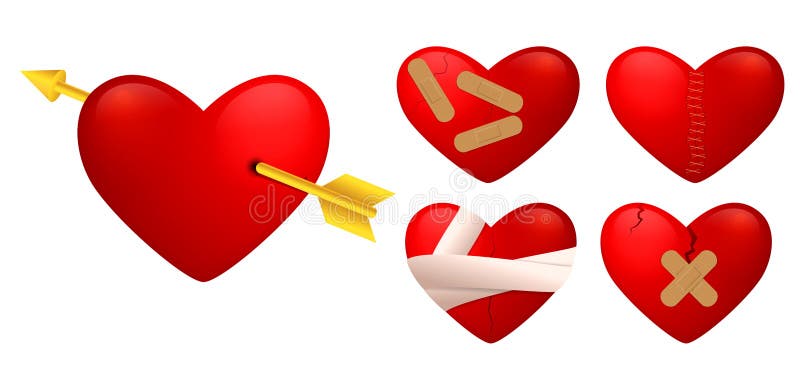 Broken Heart Realistic Stock Illustrations – 393 Broken Heart Realistic ...
